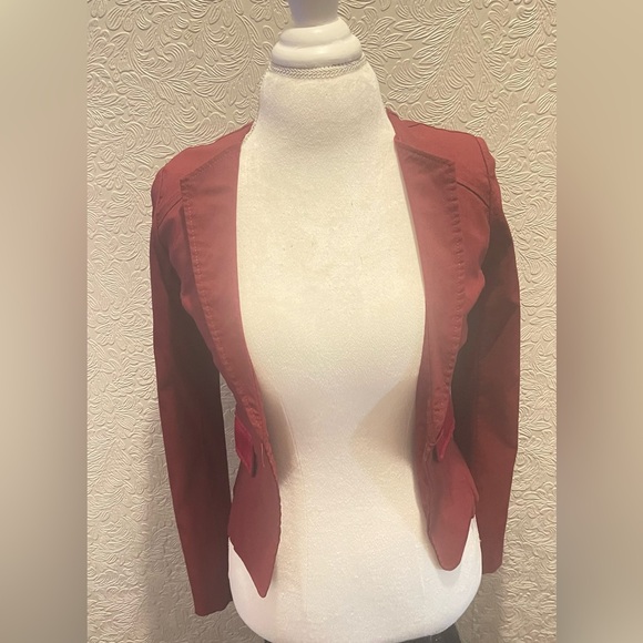 Daram | Jackets & Coats | Daram Burgundy Womens Blazer | Poshmark
